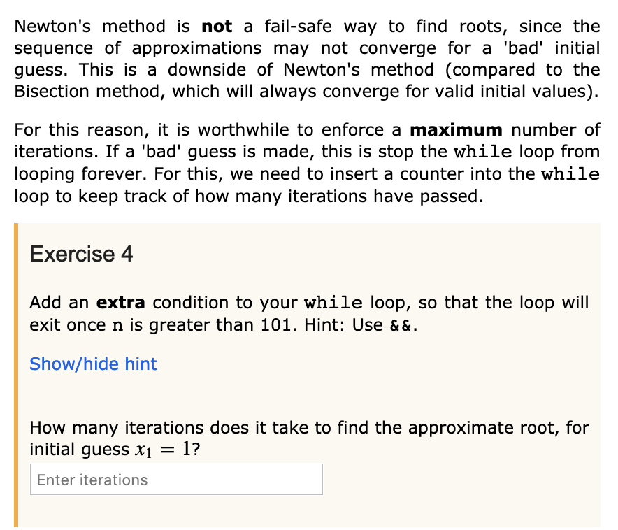 Solved Newton's Method in MATLAB During this module, we are | Chegg.com