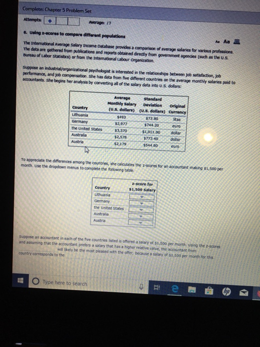 Solved Complete: Chapter 5 Problem Set Attempts Average 17 6 | Chegg.com