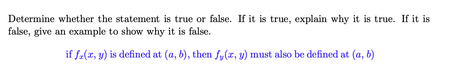 Solved Determine whether the statement is true or false. If | Chegg.com