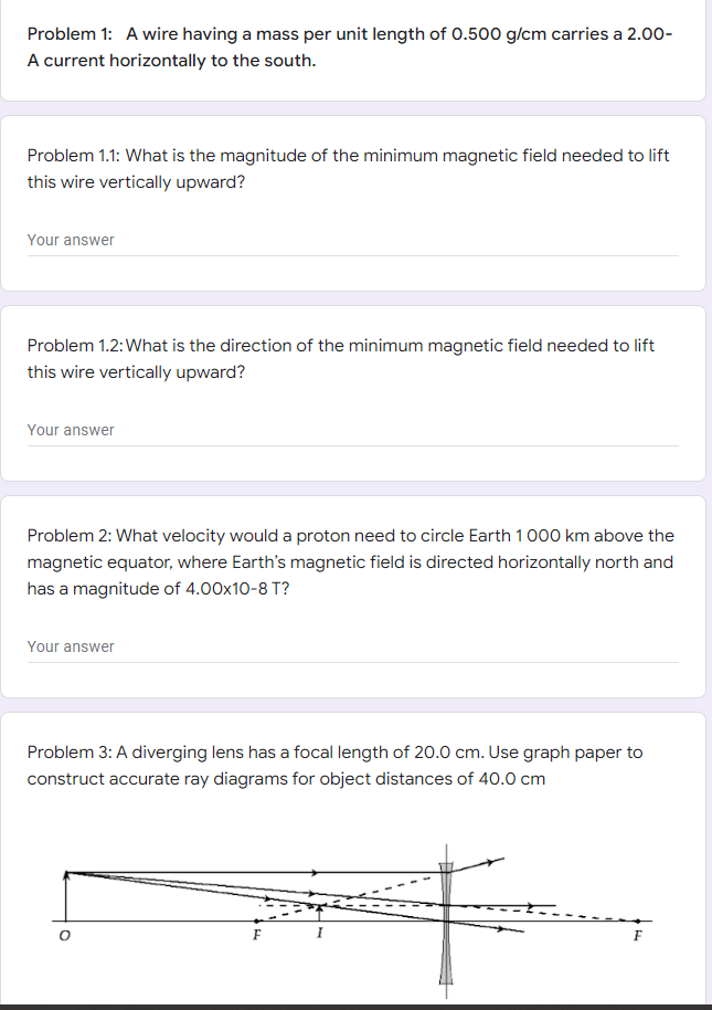 Solved Problem 1: A wire having a mass per unit length of | Chegg.com