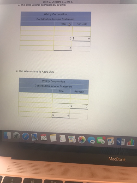 Solved Exercise 5-1 Preparing a Contribution Format Income | Chegg.com