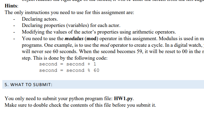1. BRIEF INTRODUNCTION TO PYGAME ZERO: We are going | Chegg.com