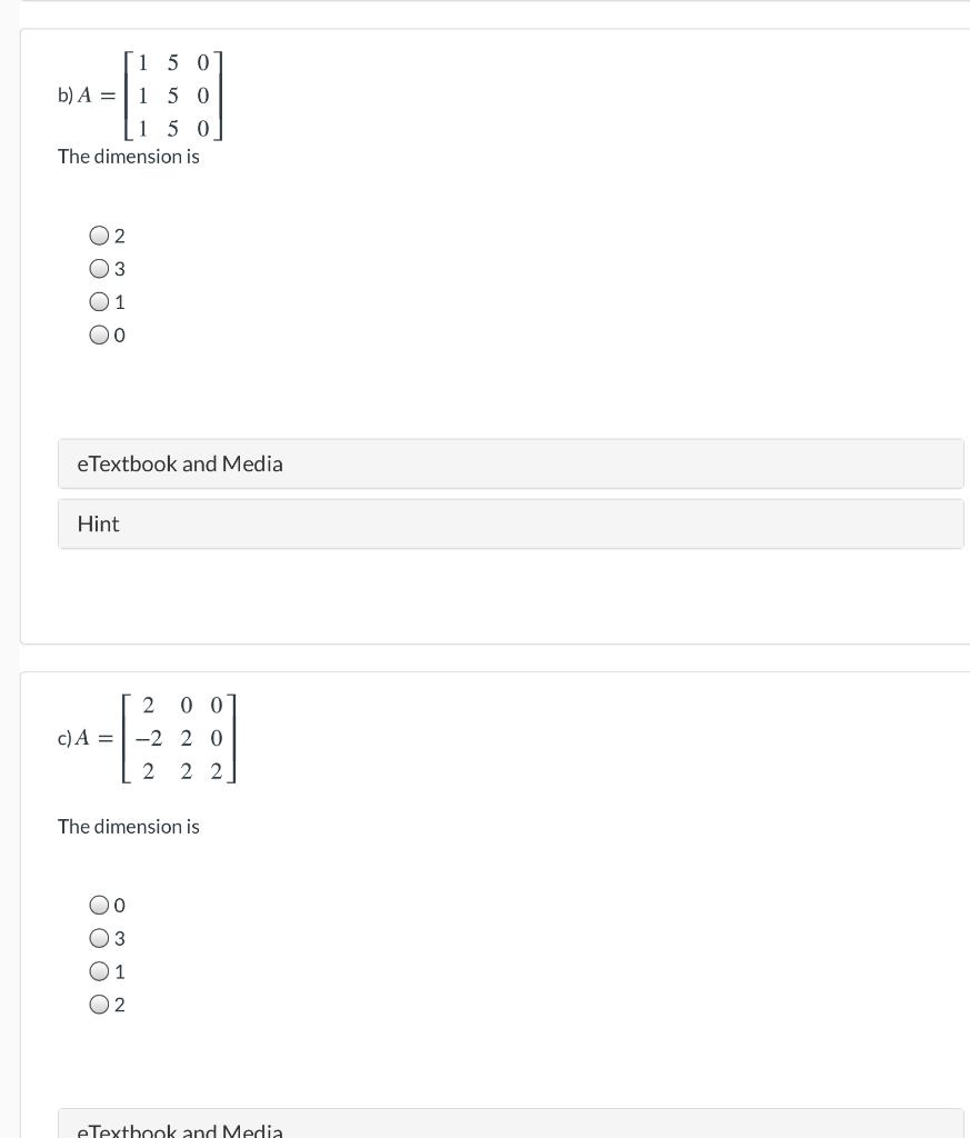 Solved Let TA:R3 → R3 be multiplication by A and find the | Chegg.com