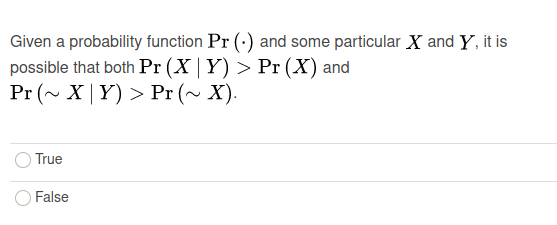 Solved Given a probability function Pr and some particular X | Chegg.com