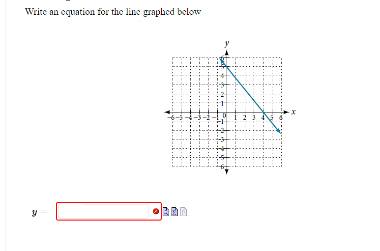 Solved Write an equation for the line graphed below у chd x | Chegg.com