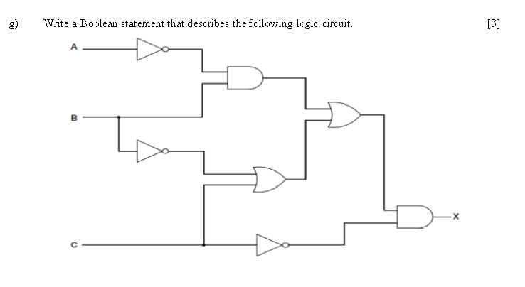 Solved Write A Boolean Statement That Describes The
