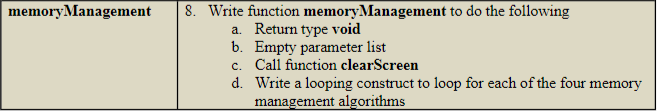 Solved memory Management 8. Write function memory Management | Chegg.com