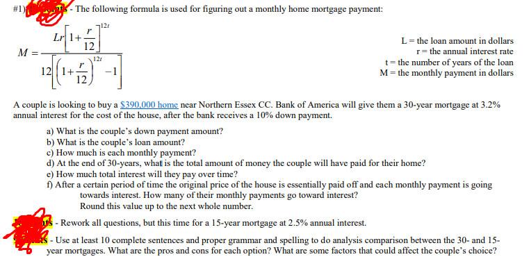 Solved #1) - The following formula is used for figuring out | Chegg.com
