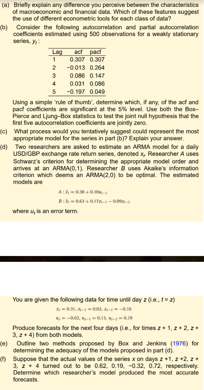 Solved (a) Briefly explain any difference you perceive | Chegg.com
