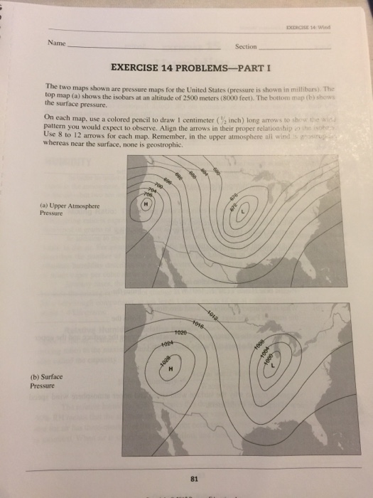 EXERCISE 14 Wind Name Section EXERCISE 14 | Chegg.com
