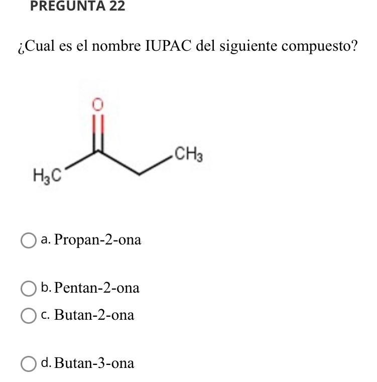 Solved QUESTION 22 What is the IUPAC name of the following | Chegg.com