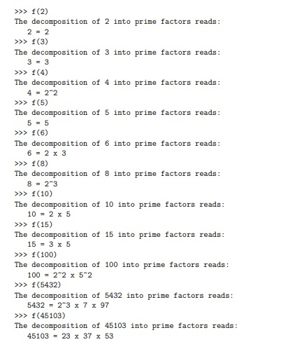 Solved The decomposition of 2 into prime factors reads >f | Chegg.com