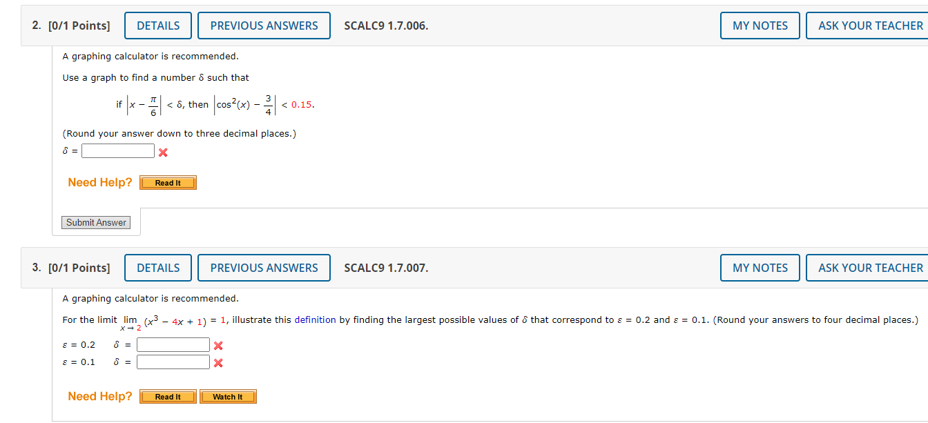 Solved 2. [0/1 Points] DETAILS PREVIOUS ANSWERS SCALC9 | Chegg.com