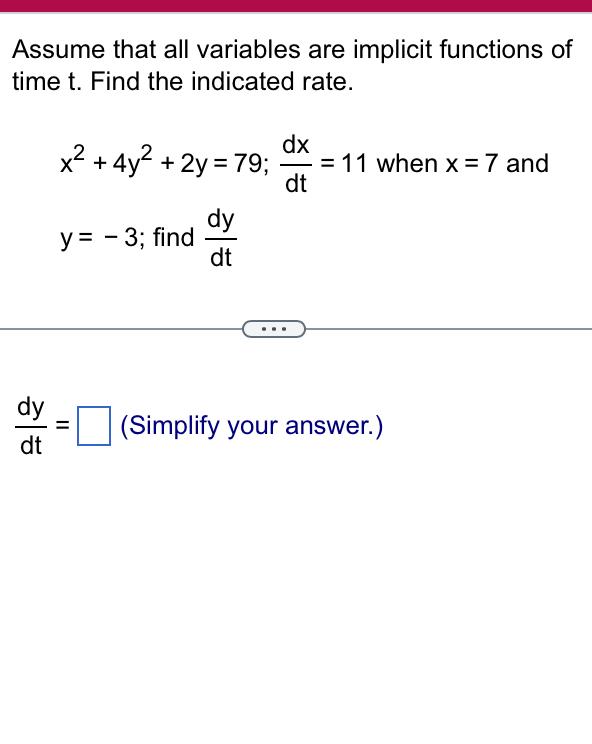 Solved Assume that all variables are implicit functions of | Chegg.com