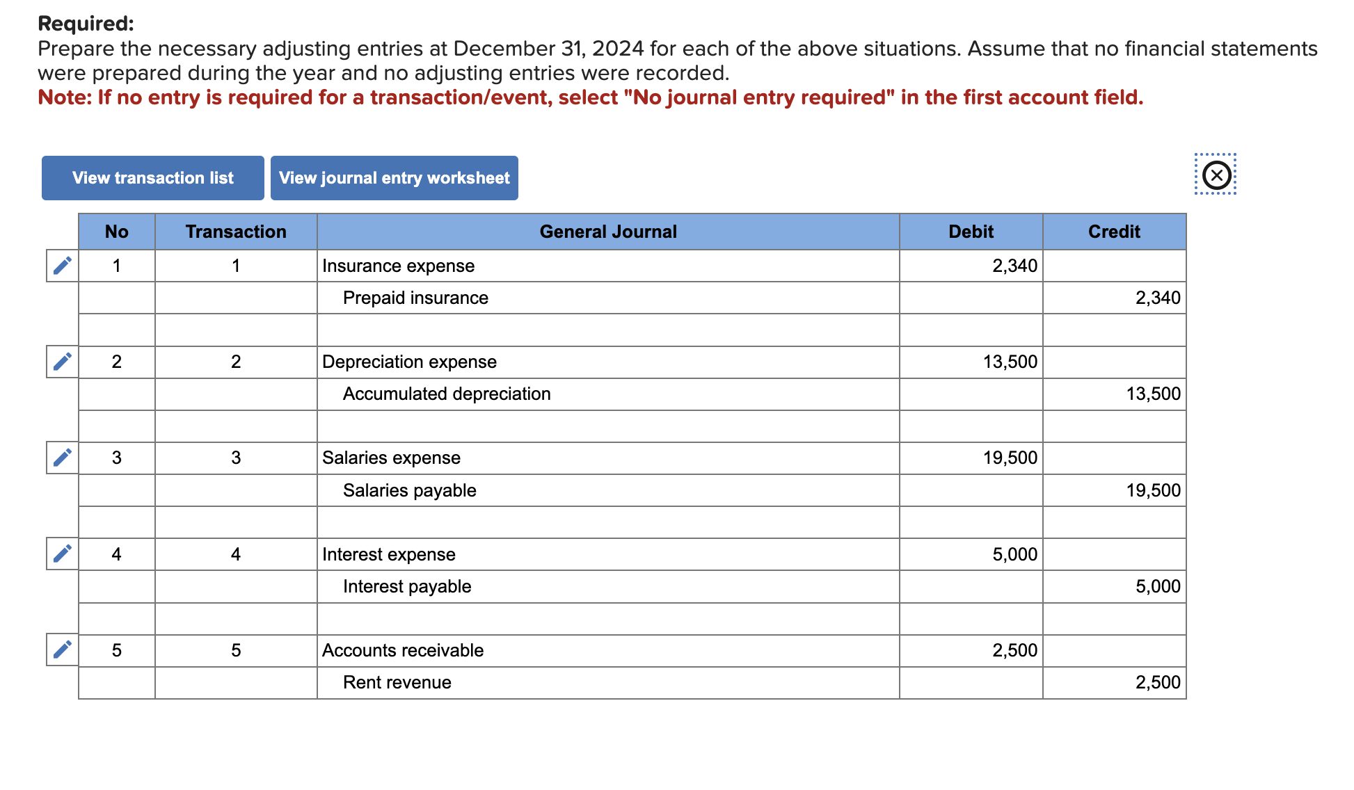 Exercise 2-4 (Algo) Journal entries [LO2-3] The | Chegg.com
