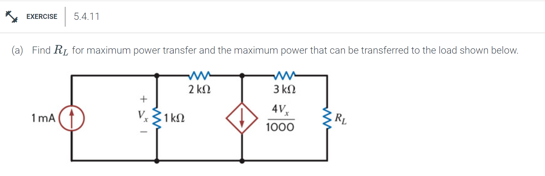 Solved (a) Find RL for maximum power transfer and the | Chegg.com
