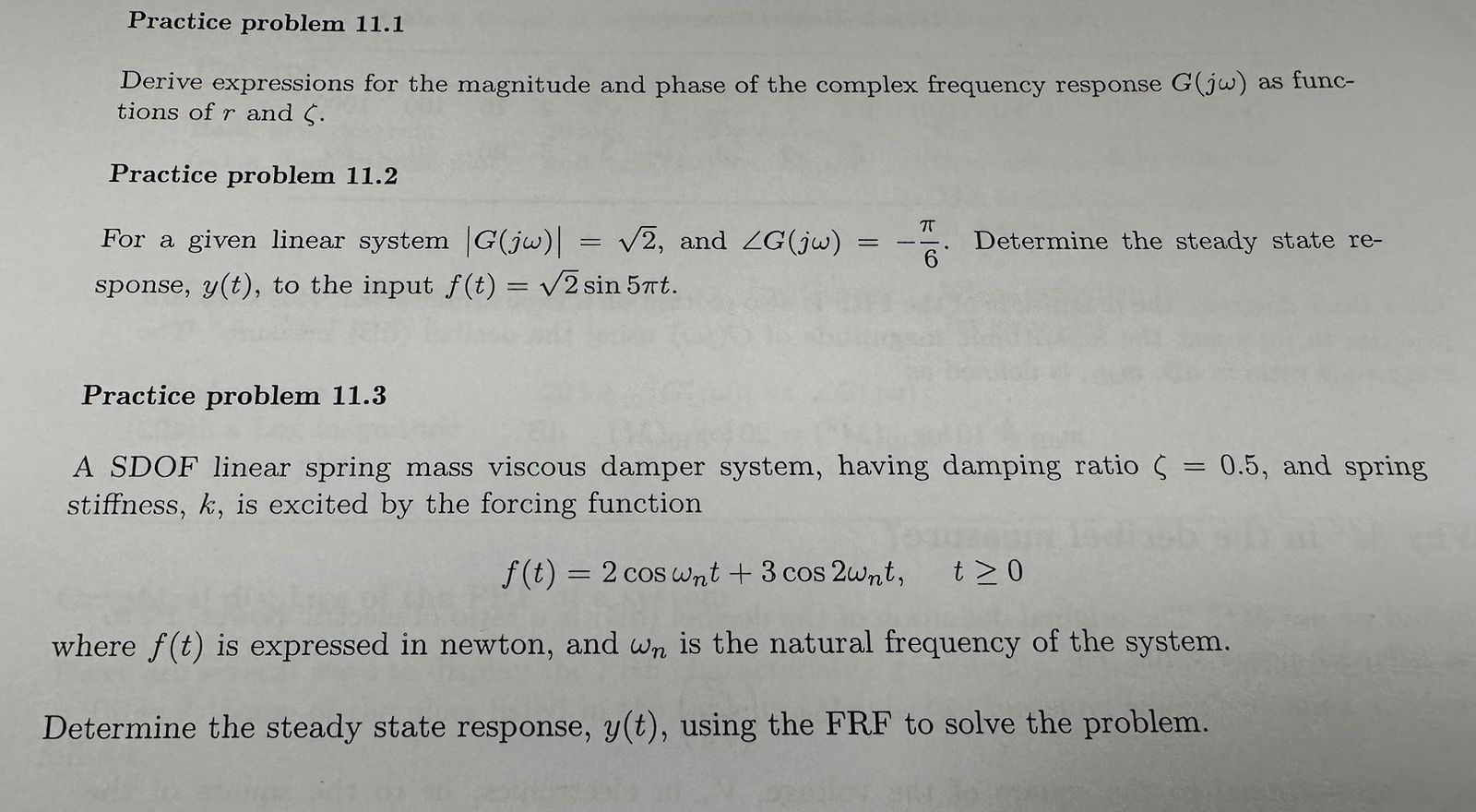 Solved Practice problem 11.1 Derive expressions for the | Chegg.com Solved Practice problem 11.1 Derive expressions for the | Chegg.com