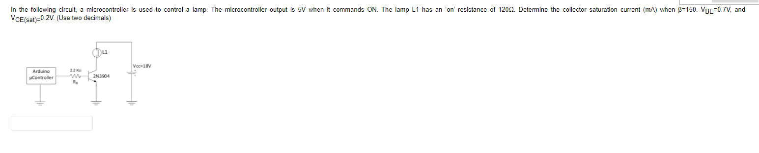 Solved In the following circuit, a microcontroller is used | Chegg.com
