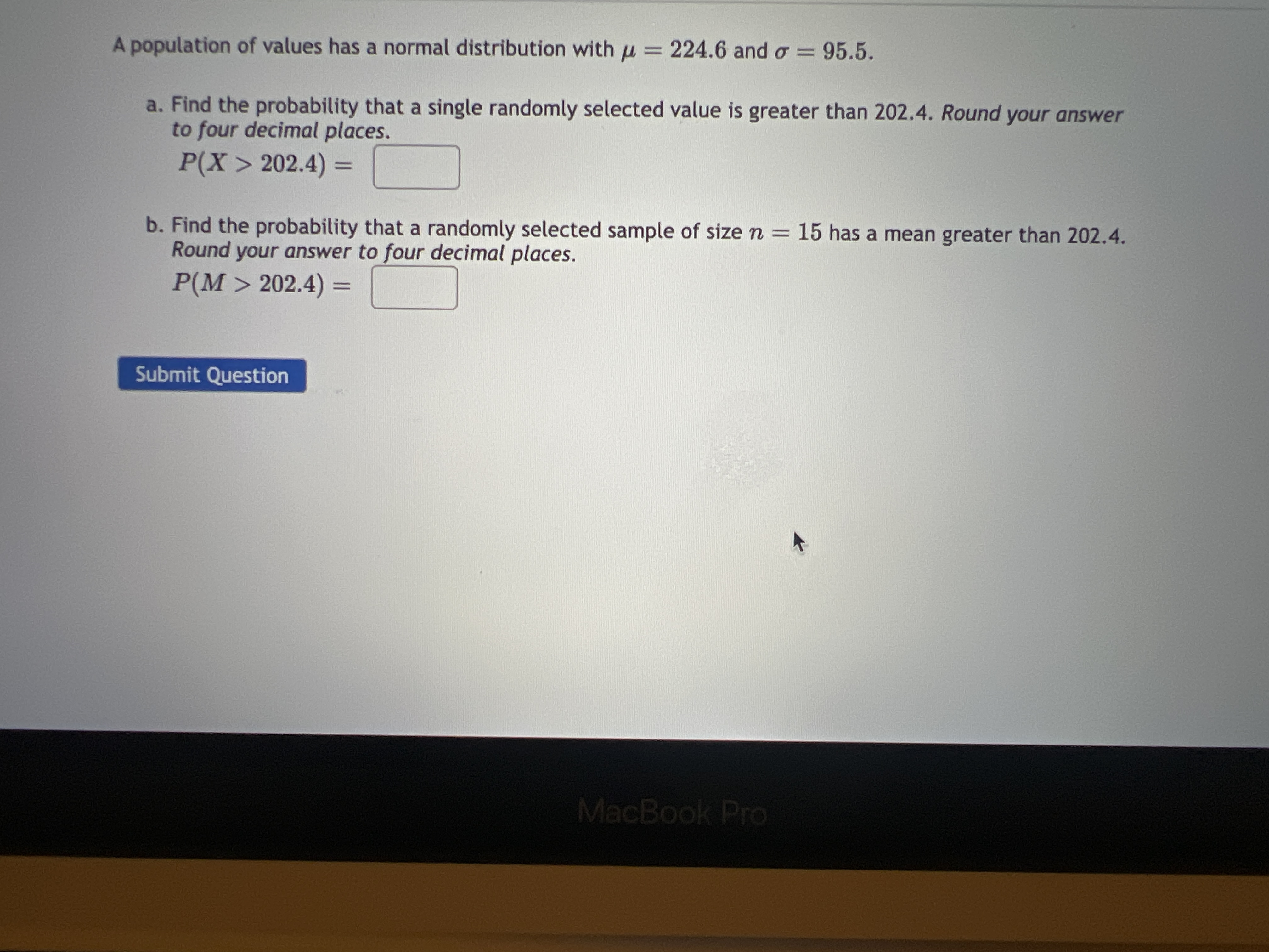 Solved A Population Of Values Has A Normal Distribution With