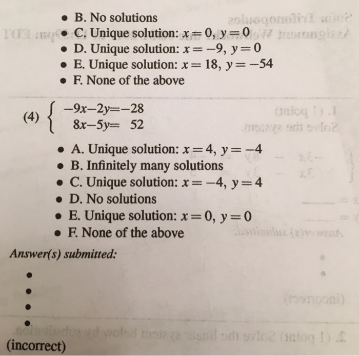 Solved 9. (1 point) For each system, determine whether it | Chegg.com