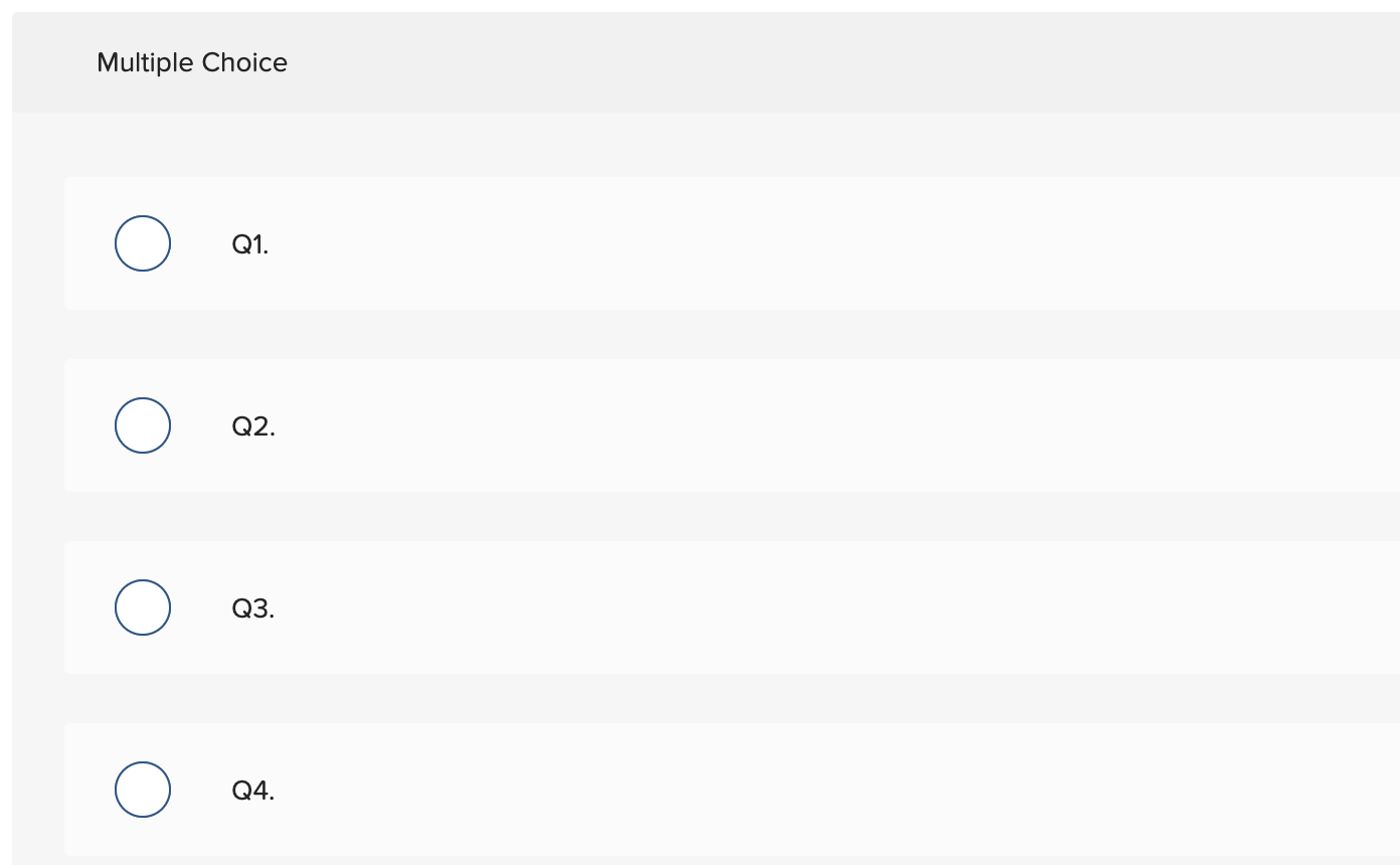 Multiple Choice Q1. Q2. Q3. Q4. | Chegg.com
