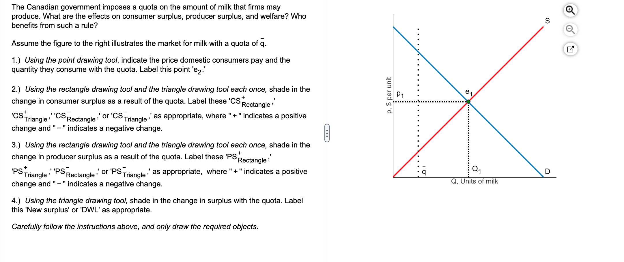 Solved The Canadian government imposes a quota on the amount | Chegg.com