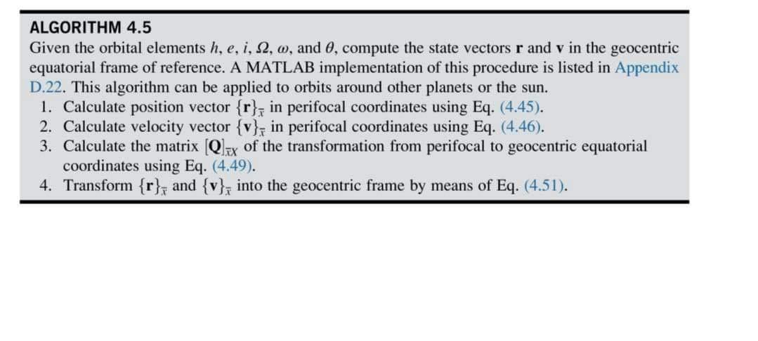 4.6 TRANSFORMATION BETWEEN GEOCENTRIC EQUATORIAL AND | Chegg.com