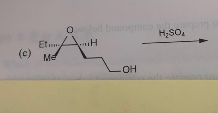 Solved (e) H2SO4 | Chegg.com