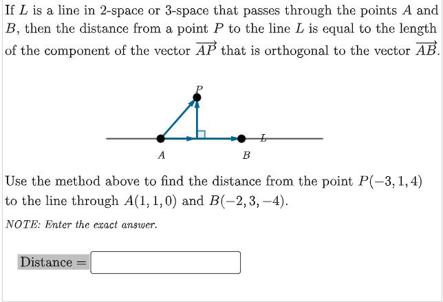 Solved If L is a line in 2 -space or 3 -space that passes | Chegg.com
