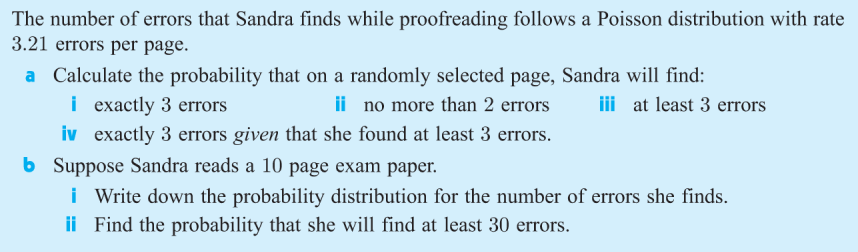 The number of errors that Sandra finds while | Chegg.com