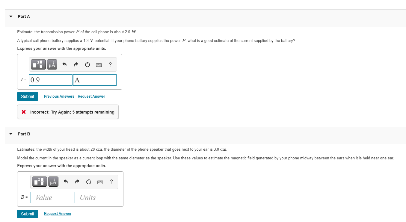Solved Part A Estimate the transmission power P of the cell | Chegg.com