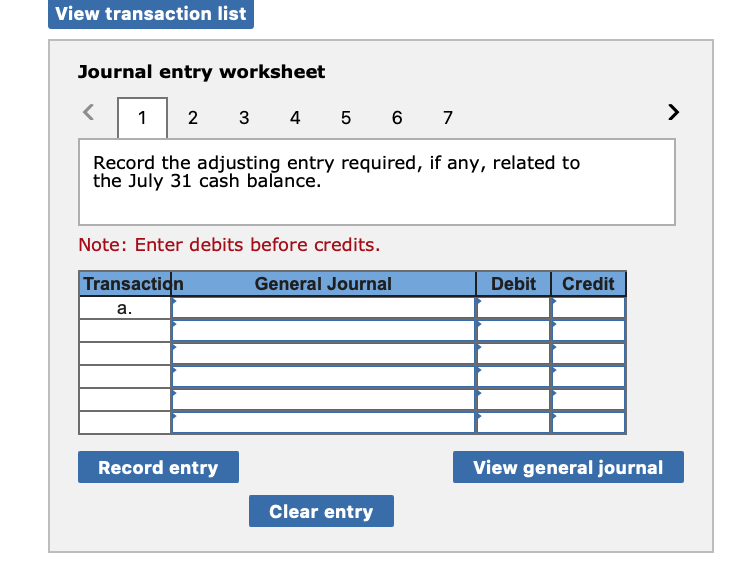 Solved Journal entry worksheet Record the adjusting entry | Chegg.com