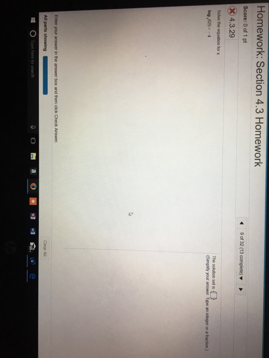 Solved Homework Section 4 3 Homework Score 0 Of 1 Pt X