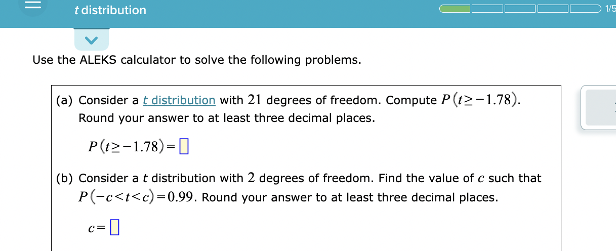 Solved Use the ALEKS calculator to solve the following | Chegg.com