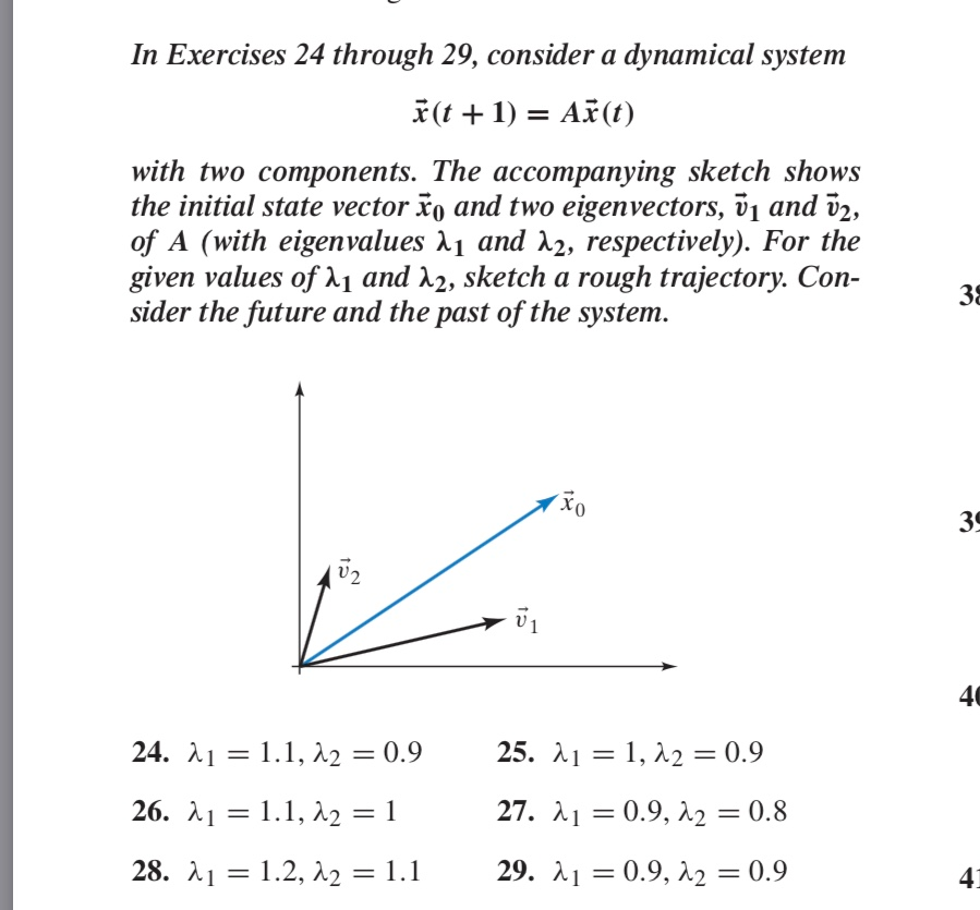 Solved In Exercises 24 through 29, consider a dynamical | Chegg.com
