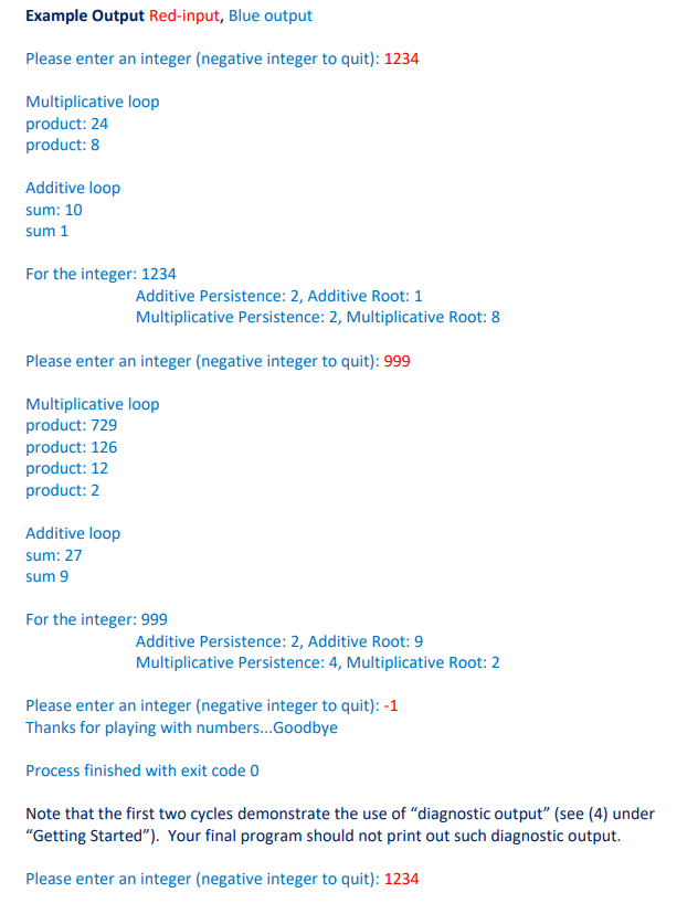 Solved Goal: practice the use of loops and conditionals | Chegg.com