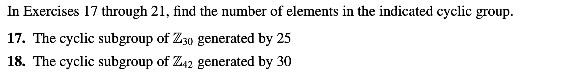 Solved In Exercises 17 through 21, find the number of | Chegg.com
