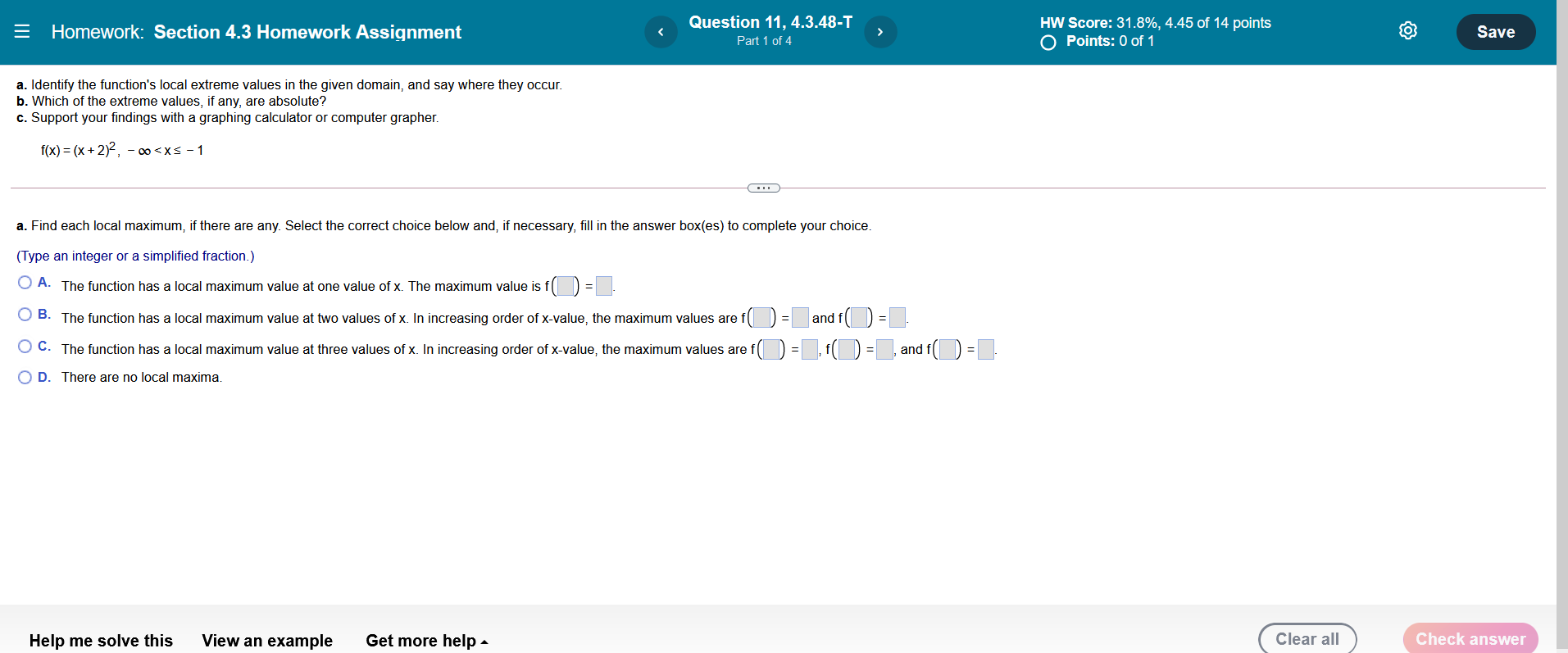 Solved Homework Section 4 3 Homework Assignment Question