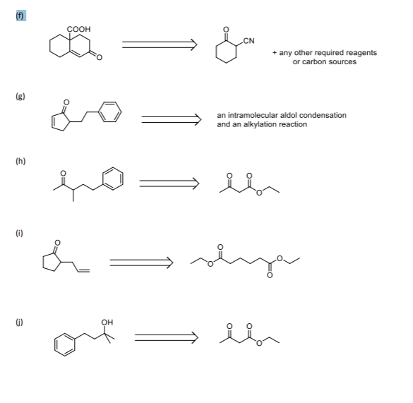 Solved (1) Retrosynthesis: Provide a starting material and a | Chegg.com