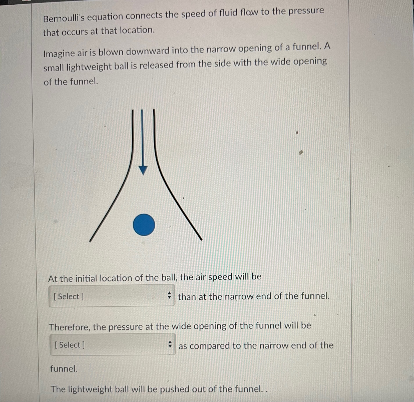 Solved Bernoulli's equation connects the speed of fluid flow | Chegg.com