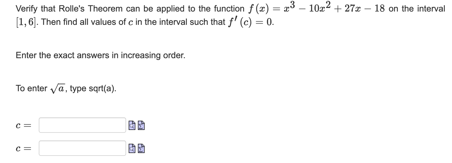 Solved Verify that Rolle's Theorem can be applied to the | Chegg.com