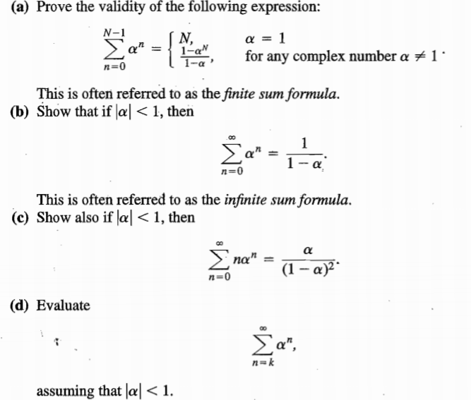 Solved (a) Prove the validity of the following expression: | Chegg.com