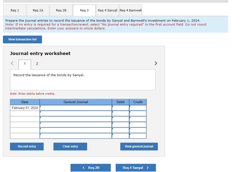 Solved Journal entry worksheet \begin{tabular}{llllll}