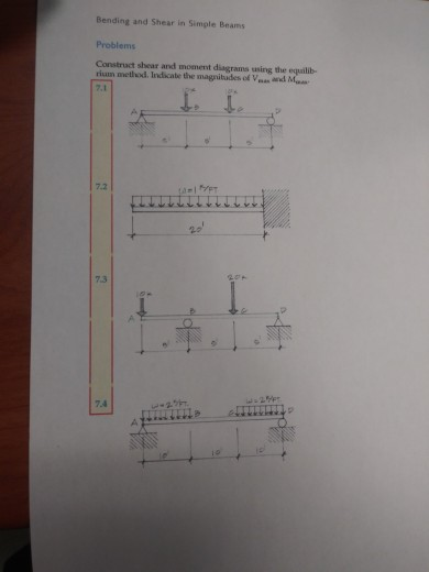 Solved Bending and Shear in Simple Beams Problems Construct | Chegg.com