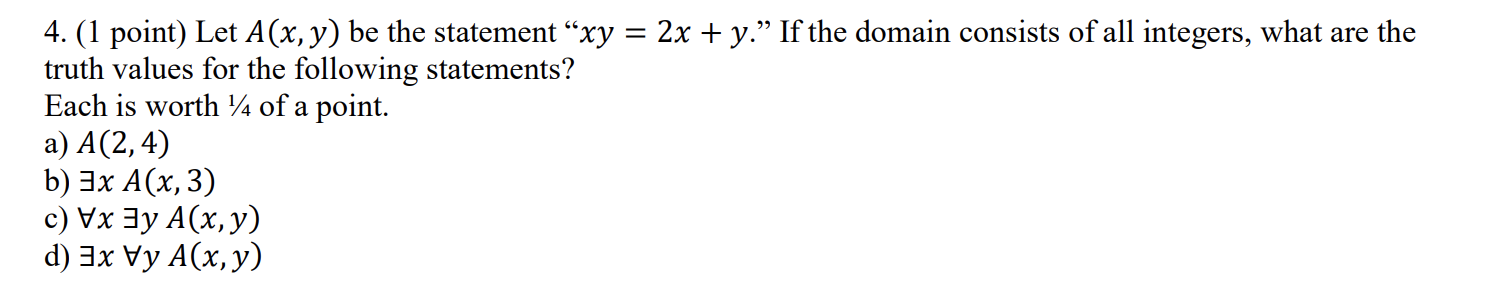 Solved 5. (1 point) Find a counterexample, if possible to | Chegg.com