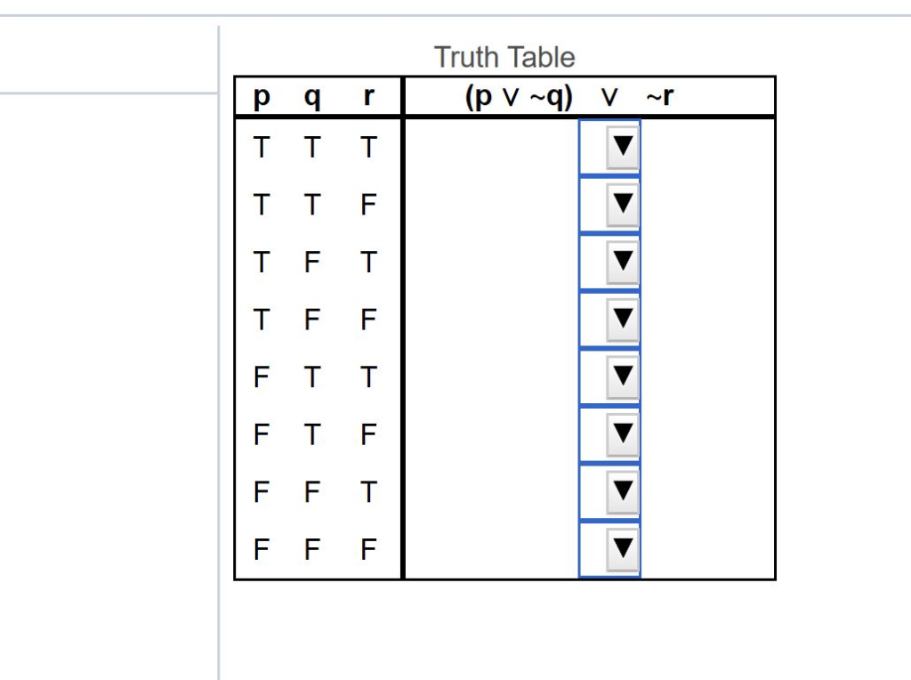 Solved Construct a truth table for the following compound | Chegg.com
