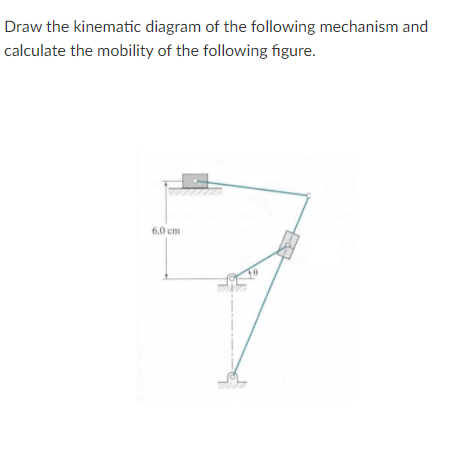 Solved Draw the kinematic diagram of the following mechanism | Chegg.com