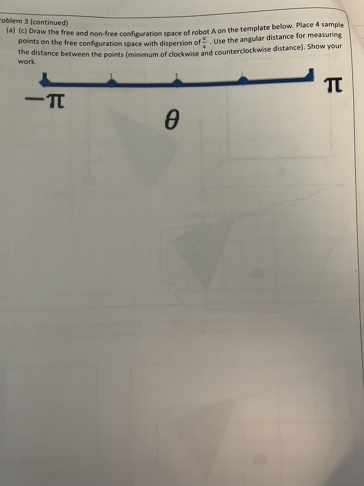 Solved Problem 3: configuration space Consider the workspace | Chegg.com