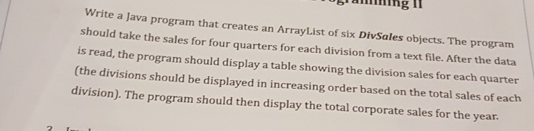 Write A Java Program That Creates An Arraylist Of Six 7123