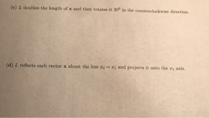 Solved 2. (10 pts.) Find the standard matrix representation | Chegg.com